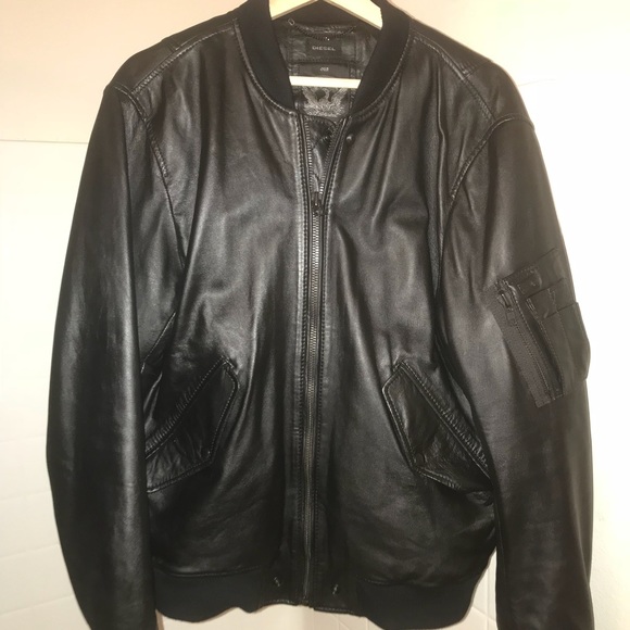 Diesel | Jackets & Coats | Mens Diesel Leather Bomber Jackets Xl | Poshmark